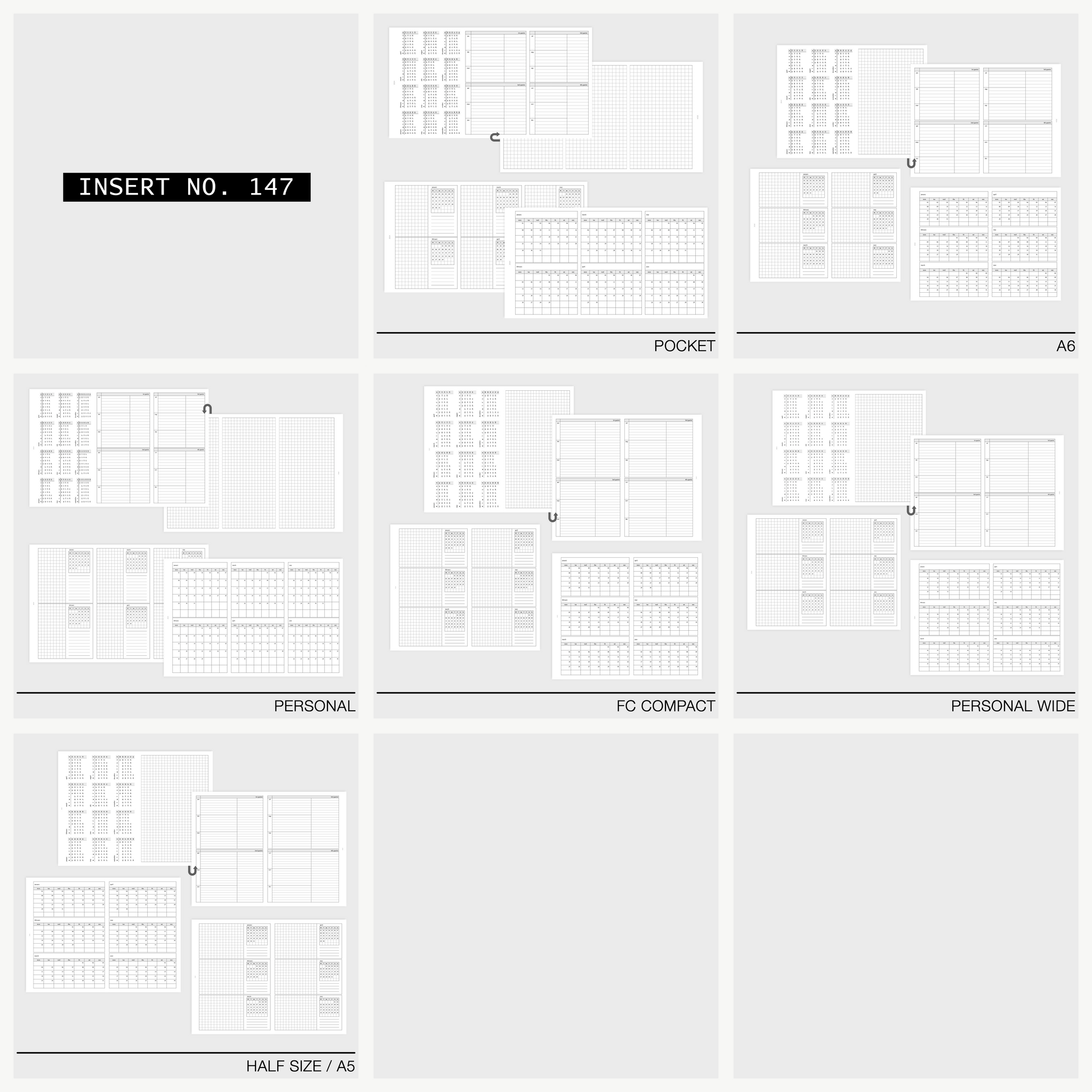 Planner Insert 147: Yearly DATED Bundle 2024 – Peanuts Planner Co.